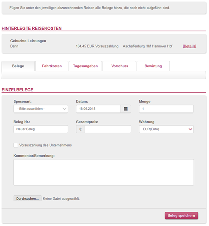 16. Erstellung einer Reisekostenabrechnung – Atlatos GmbH